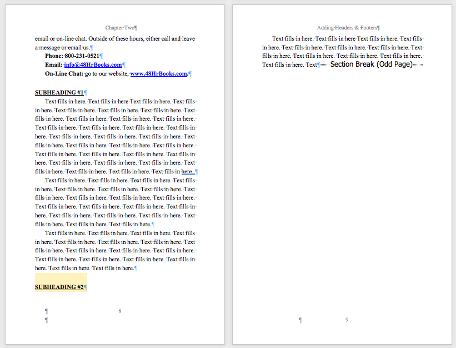 Preparing Your Book Files | Page Breaks, Section Breaks